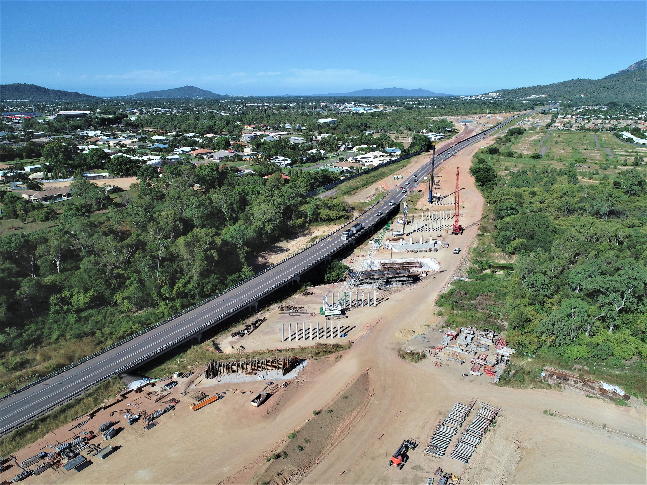 Piles of progress for Ring Road project | iQ Industry Queensland