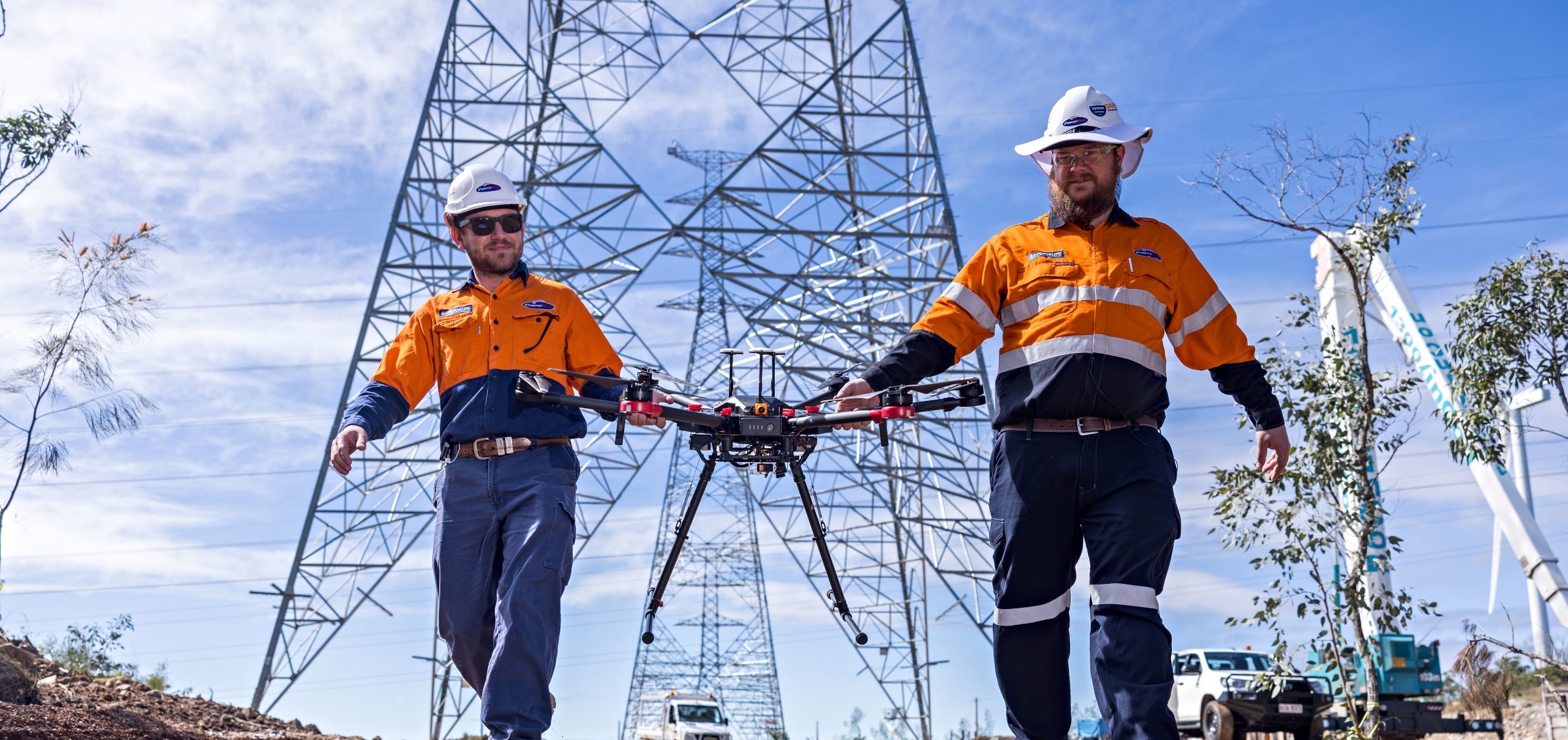 Powerlink turns to drone for high-wire act | iQ Industry Queensland